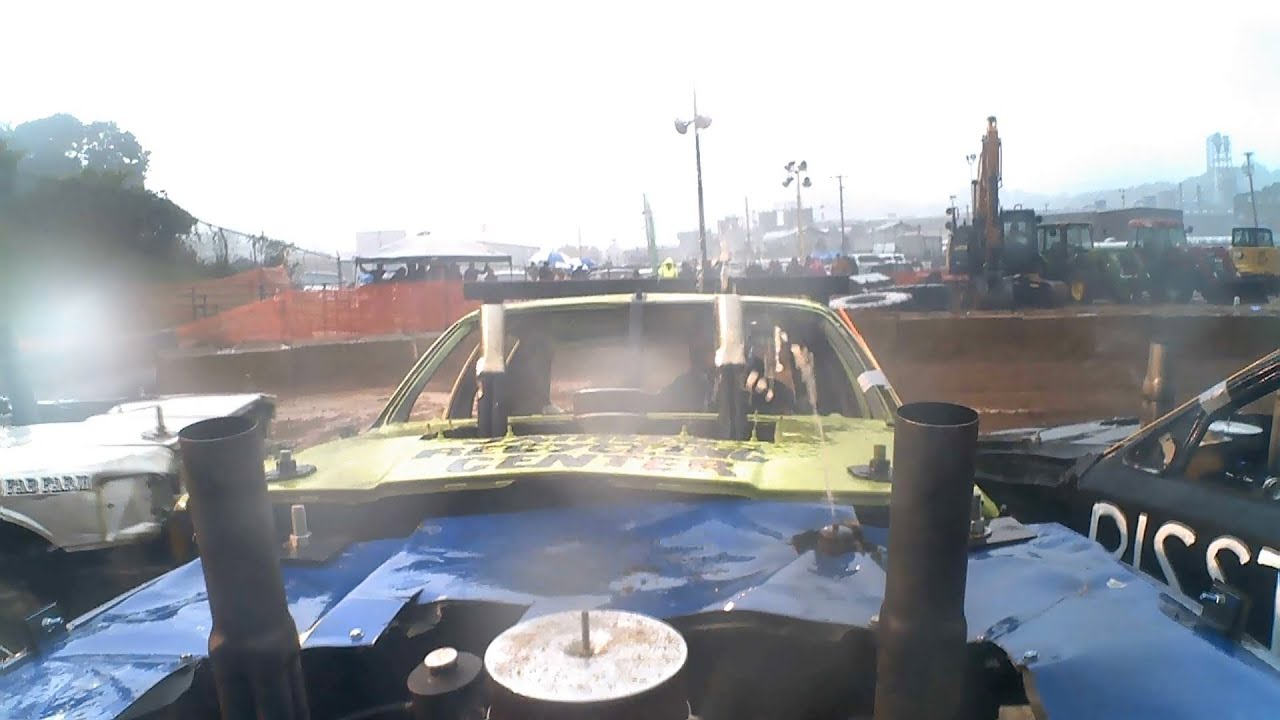 On Car View with Gavin Worley # 09 Modified Full-Size Demo Derby Galax ...