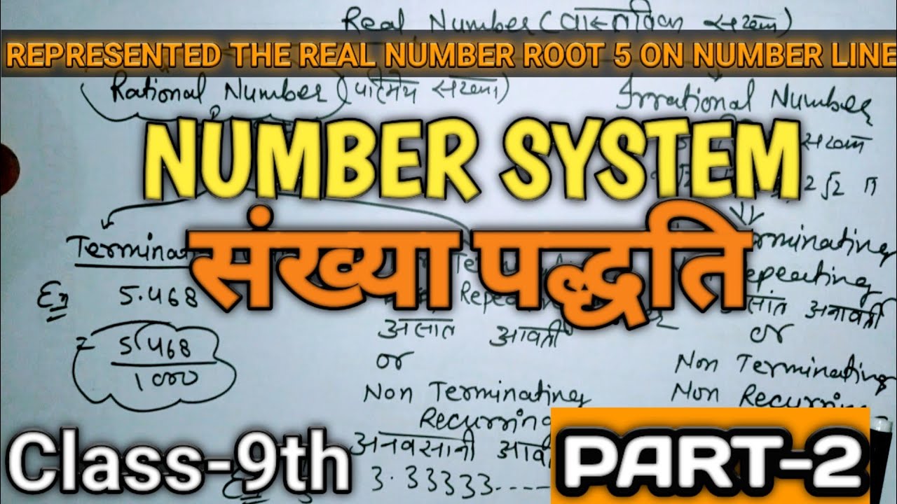 Class 9 Maths chapter 1 Number System Show How Root 5 Can Be Class 9 Maths chapter 1 Number System Show How Root 5 Can Be