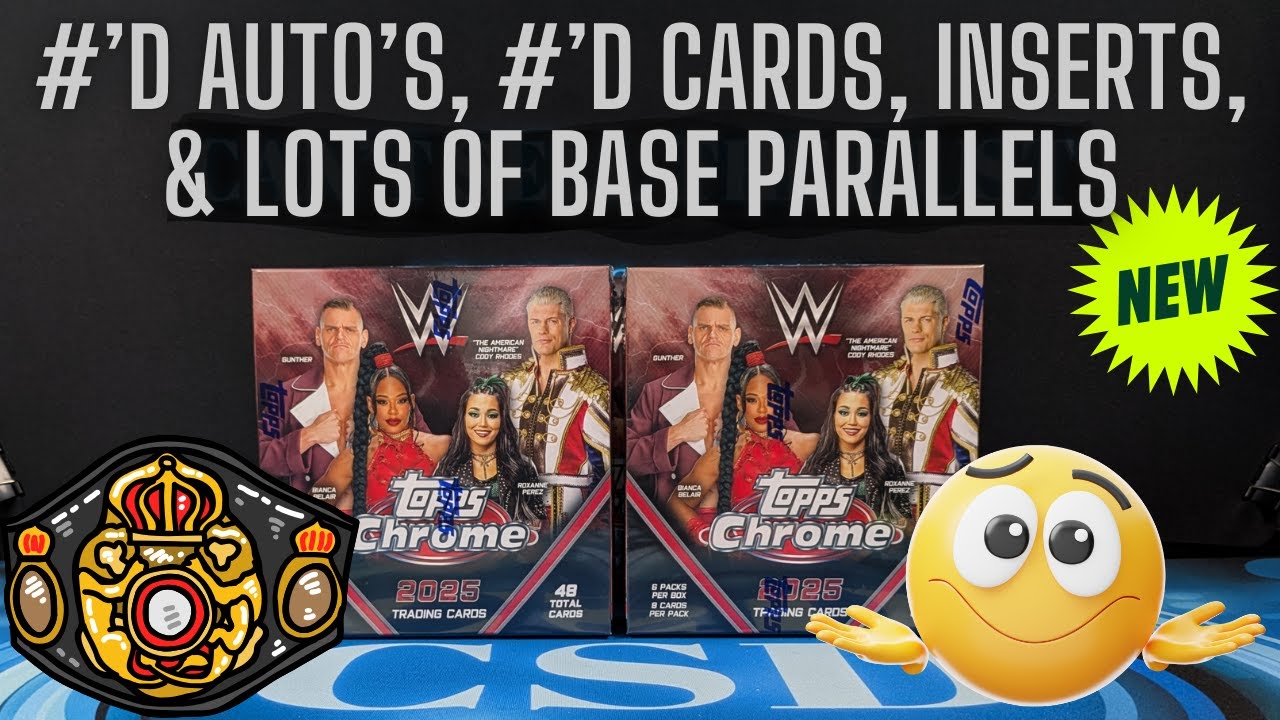 2025 Topps Chrome WWE Mega Box Review. WWE is back at TOPPS. Is that ...