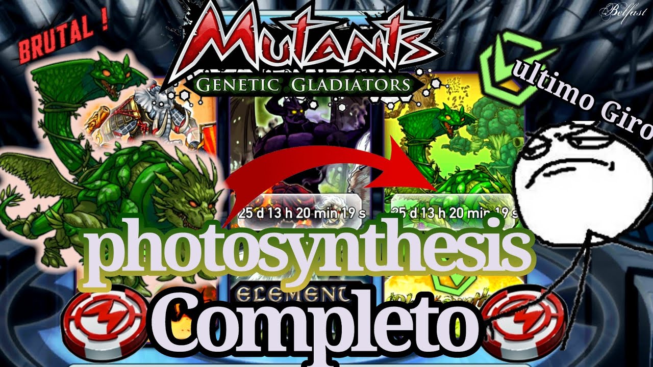 Mutans Genetic Gladiators 🔥Reactor photosynthesis Completo 😣 - YouTube