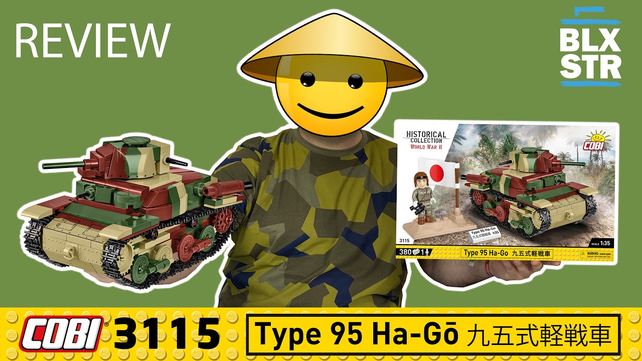 BANZAI! Japanischer Type 95 Ha-Go Panzer REVIEW | COBI-3115 - YouTube