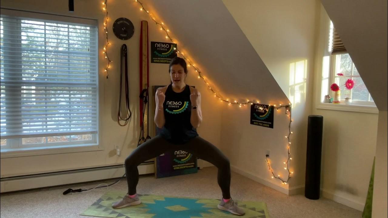 Sumo Squat Hold With Bicep Curl Youtube
