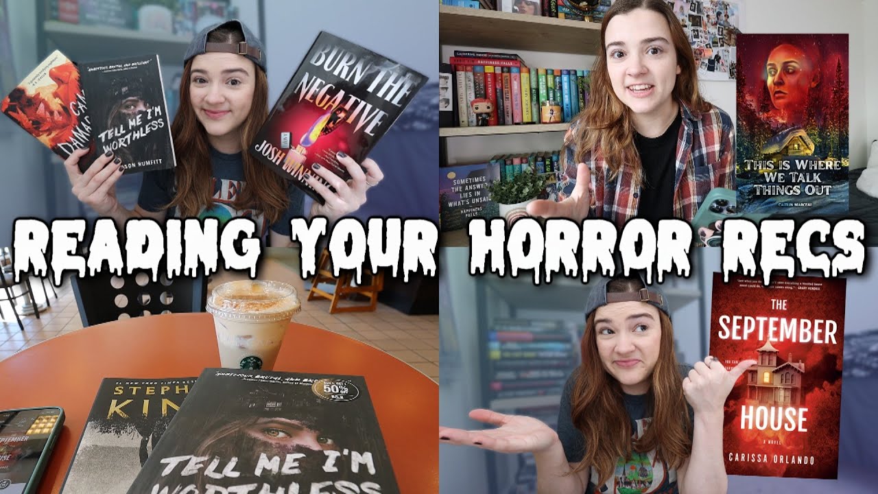 Reading YOUR HORROR RECS 👻 [spooky reading vlog] - YouTube