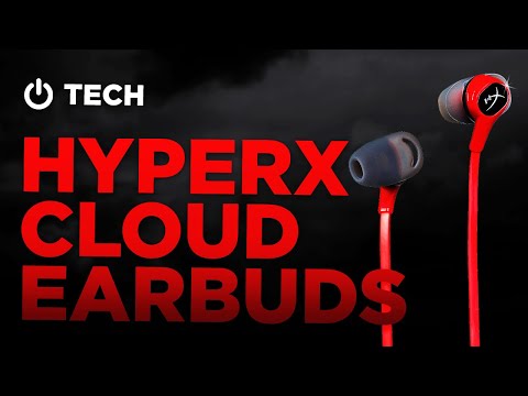 HyperX Cloud Earbuds + Amp Sound Card - Unboxing, Review, and Mic Test - Best Budget Gaming Earbuds?