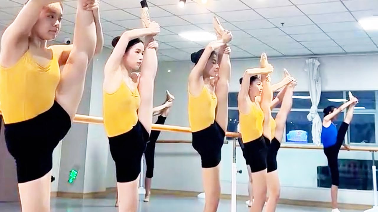 Yellow Gymnastics Dancer's Flexibility & Basic Skill Training | Real ...