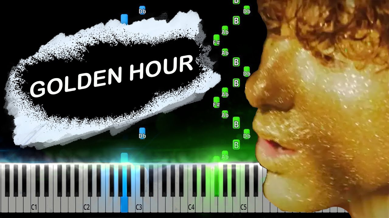 JVKE - golden hour Piano Tutorial - YouTube