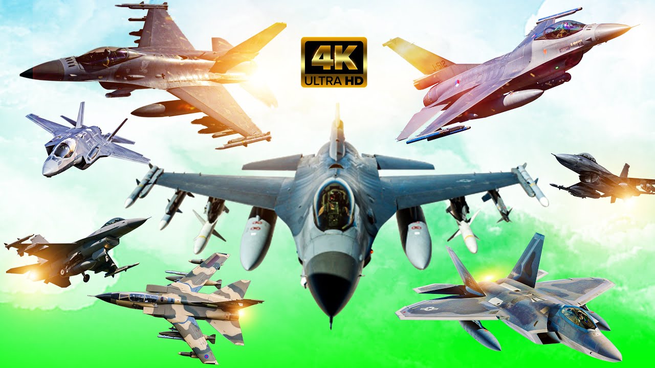 Fying Jet Aircraft GREEN Screen in Full 4K, HD No Copyright Free Videos ...