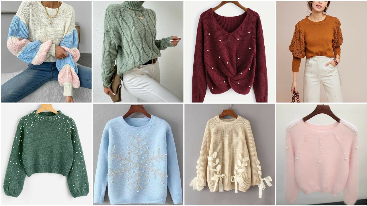 stylish sweater design for girls 2023/fashion trend 2023 - YouTube