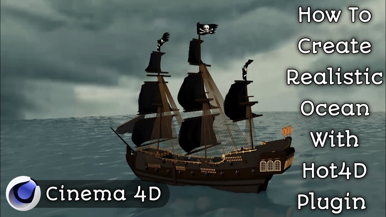 How To Create Realistic Ocean With Hot4D Plugin In Cinema 4D - Cinema 4D Tutorial - YouTube