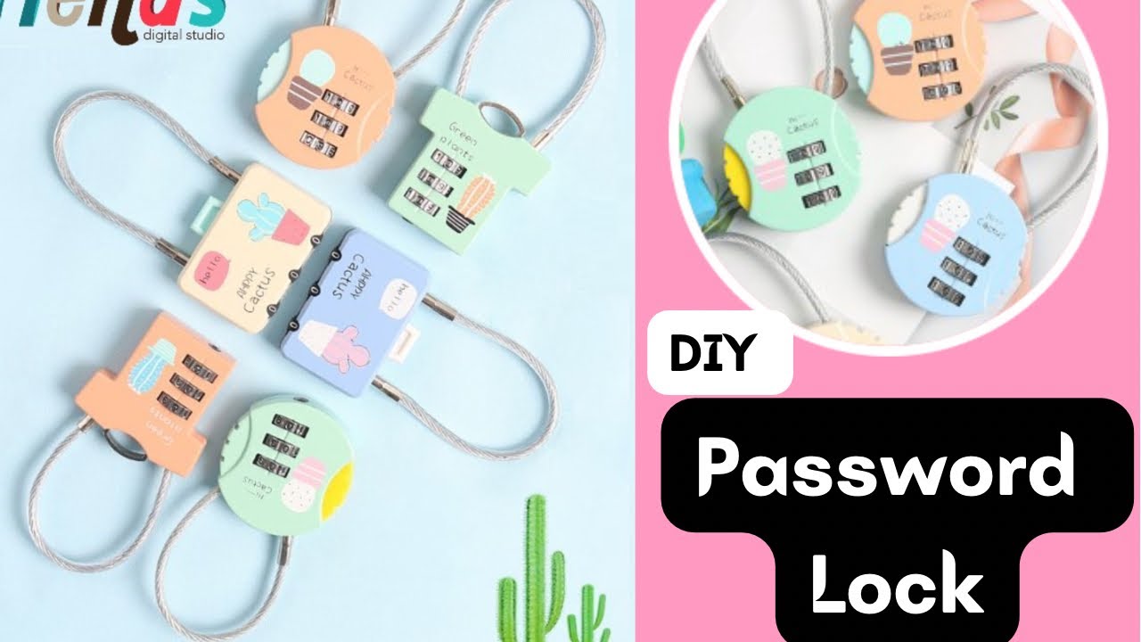 DIY Password Combination Lock / How to make Combination Password Lock ...