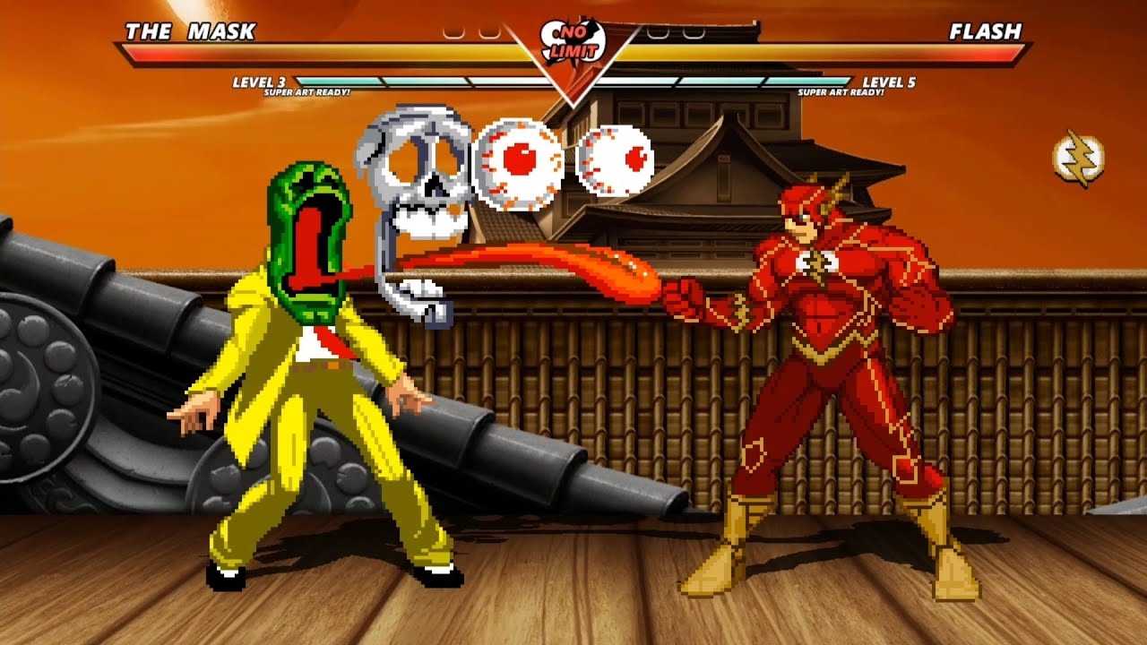 THE MASK vs FLASH - Highest Level Incredible Epic Fight! - YouTube