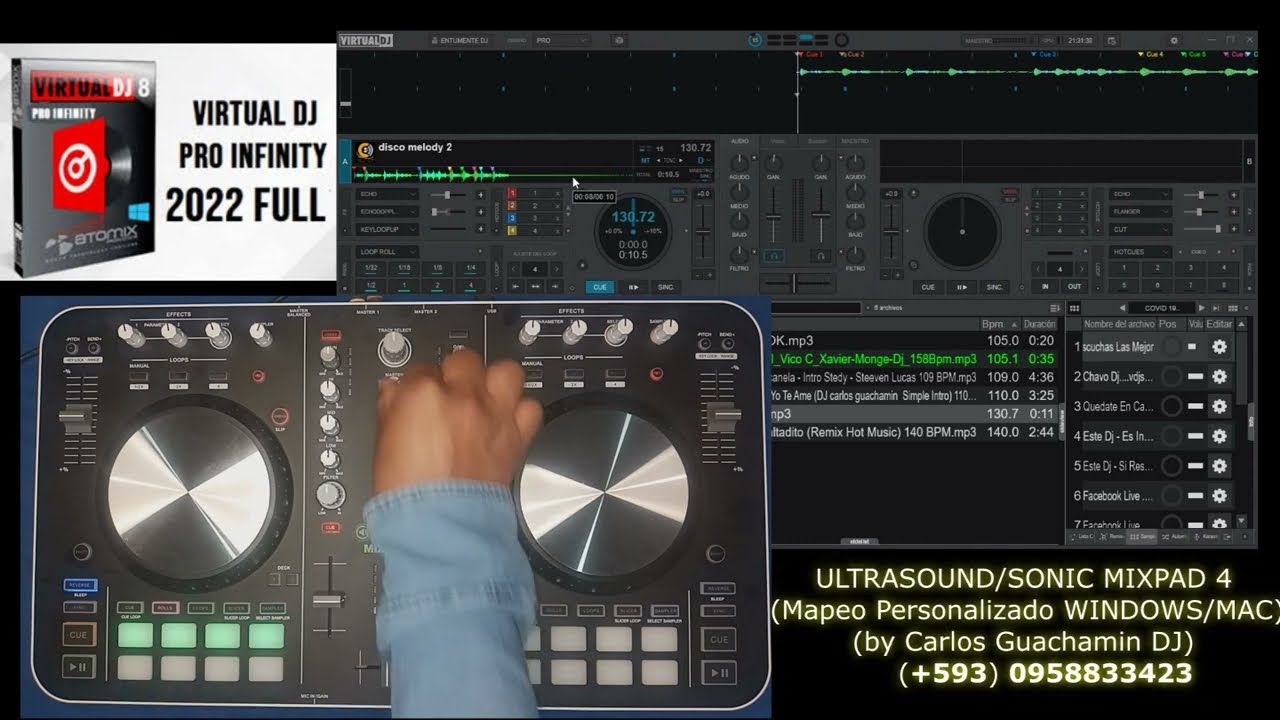 ULTRASOUND/SONIC MIXPAD 4 + Virtual DJ 2022 (Mapeo Personalizado (by ...
