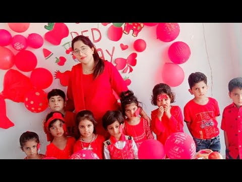 RED COLOUR DAY - Red colour day celebrating in school - school ...