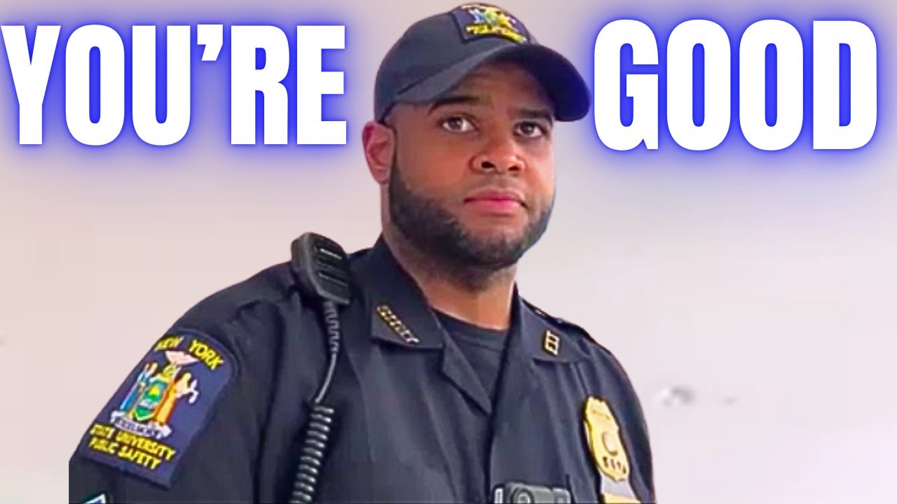 Wannabe Cop Realizes He Stands 0 Chance Against Clever Citizen - YouTube