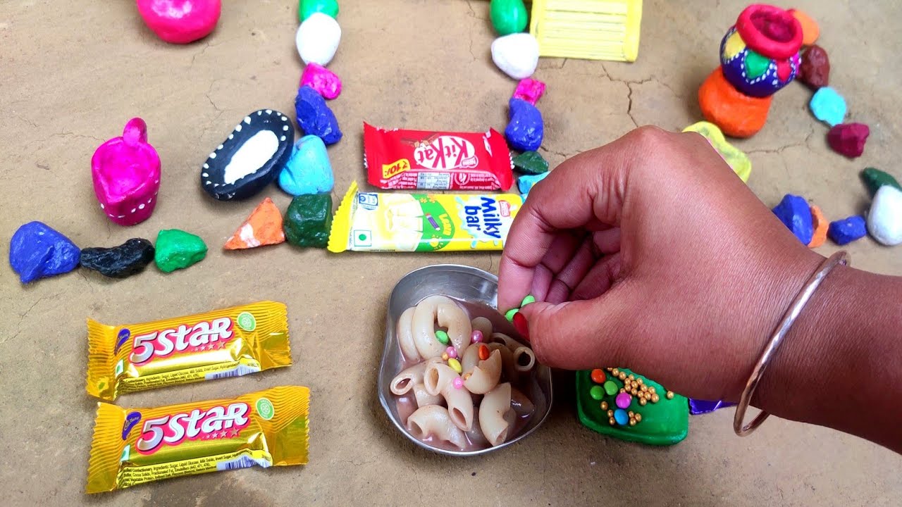 Miniature Chocolate Pasta Recipe । পাস্তা রেসিপি। Easy Diy Dessert ...