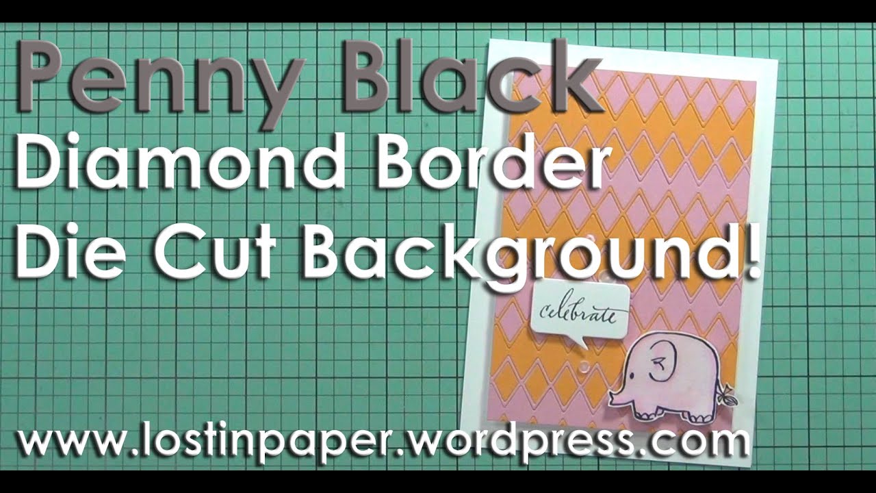 Diamond Die Cutting a background! - YouTube