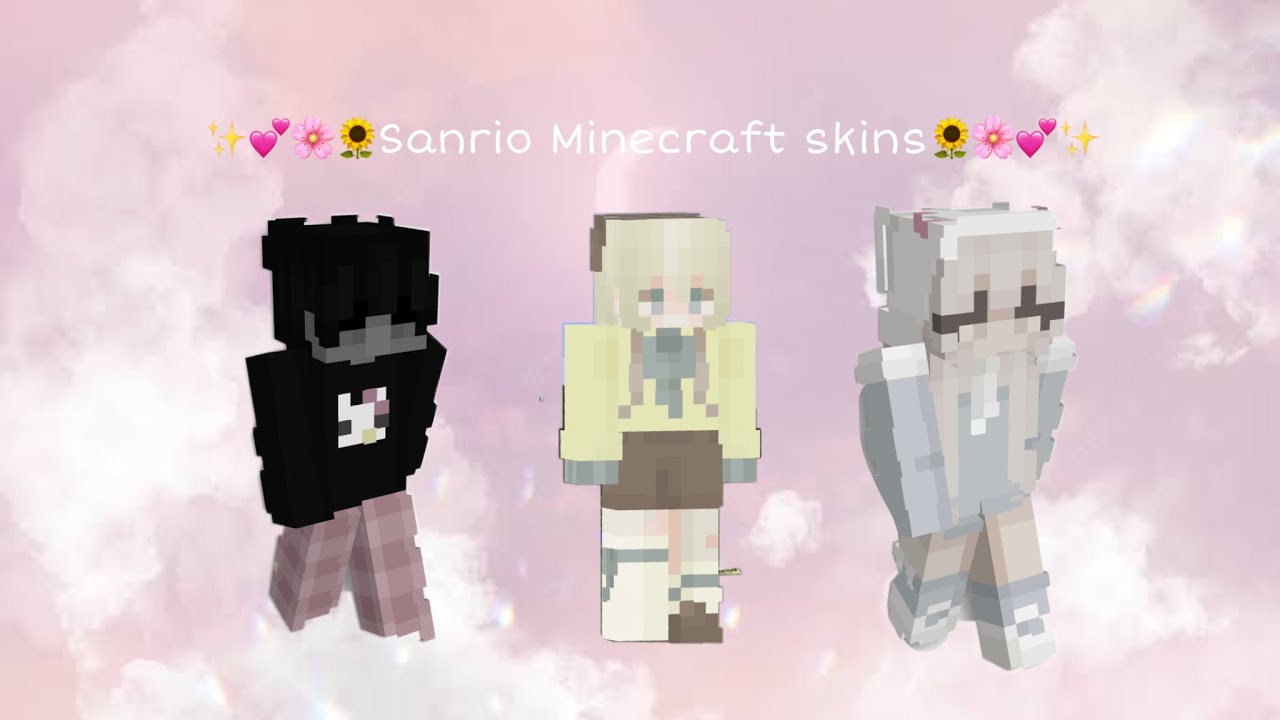 Sanrio Minecraft skins ~☺️☀️🤍💕~ - YouTube