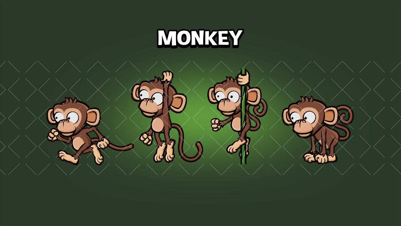 Animated monkey - YouTube