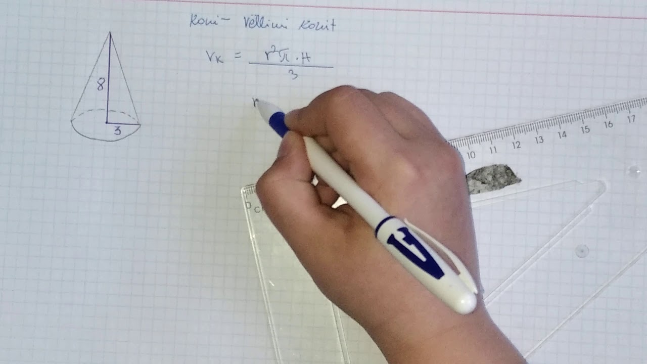 Koni - Vëllimi Konit | Matematik | Gjeometri | , Data 20.03.2020. 175 ...