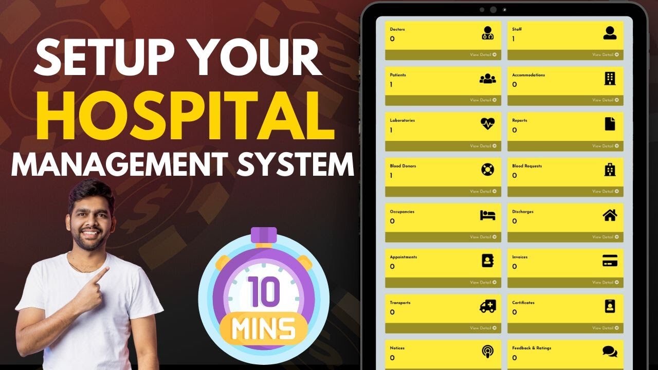 Setup Complete Hospital Management System 2024 without code - YouTube