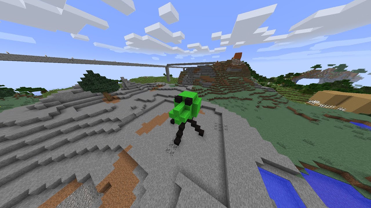 Minecraft Building a Peashooter from PvZ - YouTube