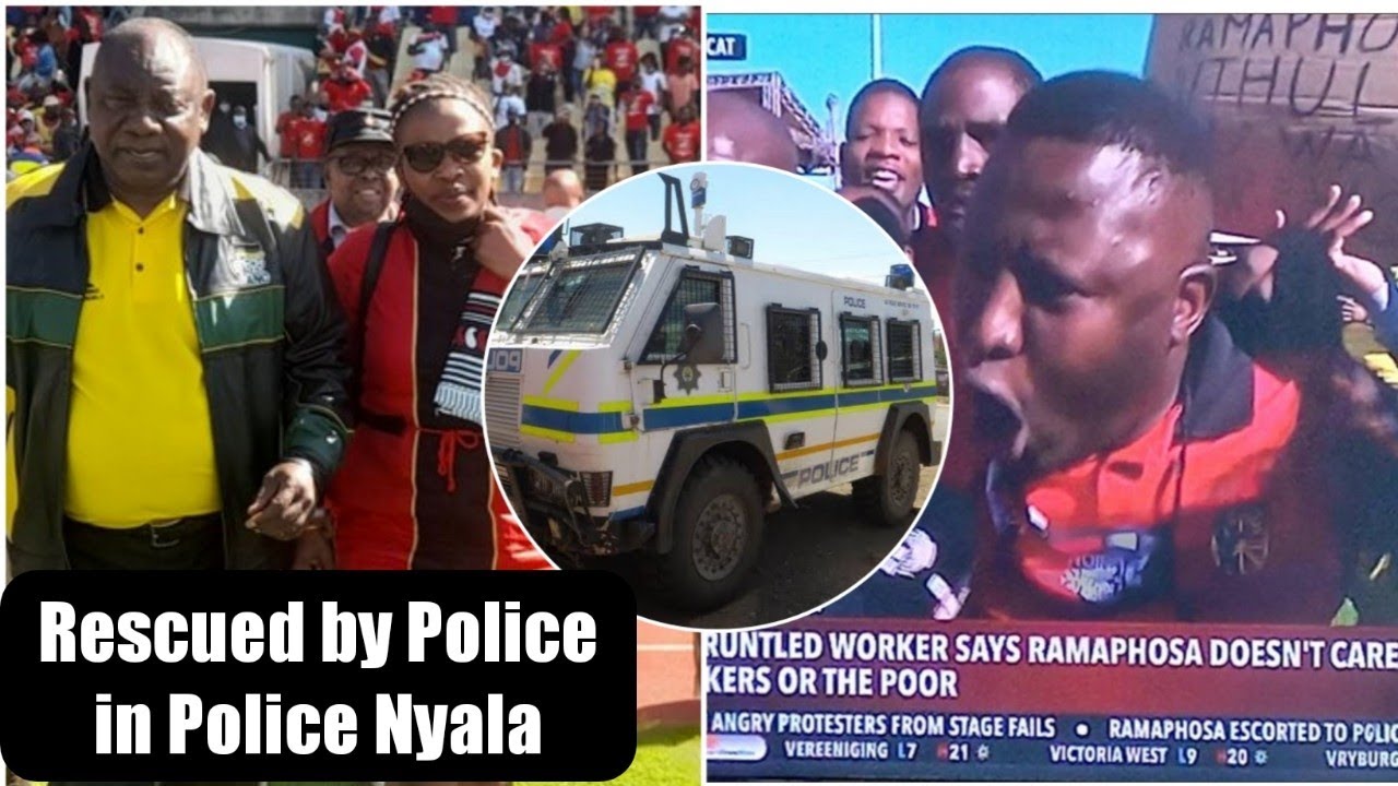 Ramaphosa nearly beaten by angry Mine Workers, things are bad, the ...