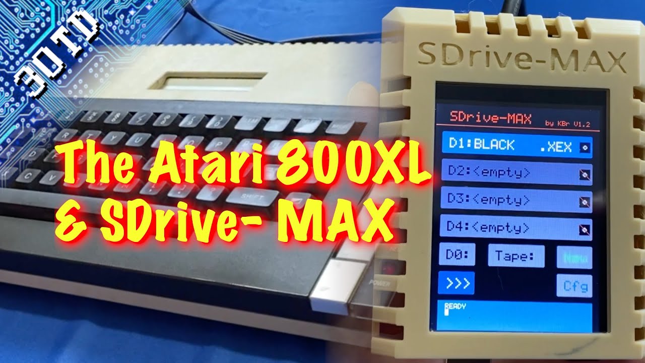 Atari 800XL and the S-Drive Max - 3 Old Tech Dudes - YouTube