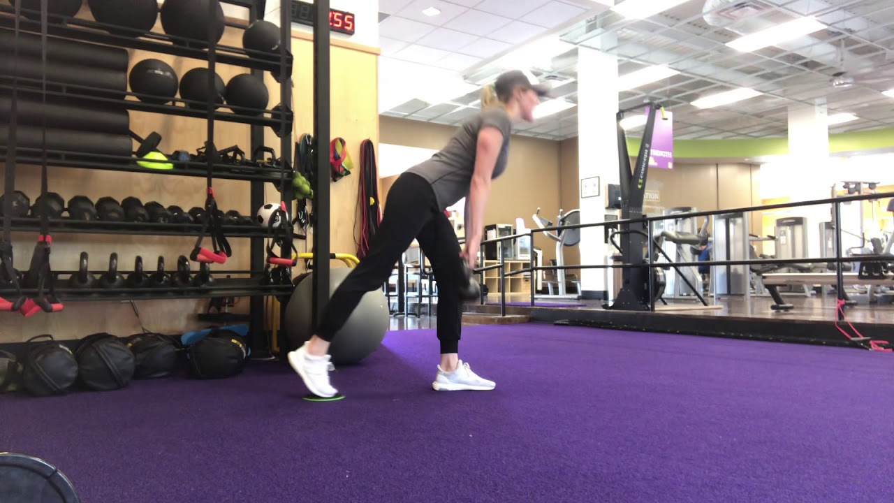 Single leg slider deadlifts - YouTube