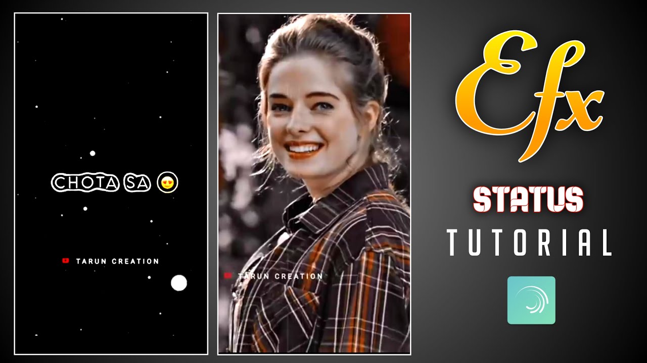 HOW TO MAKE EFX TEXT STATUS VIDEO | STATUS VIDEO KAISE BANAYE ...