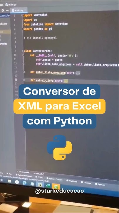 Conversor de XML para Excel com Python | #shorts - YouTube