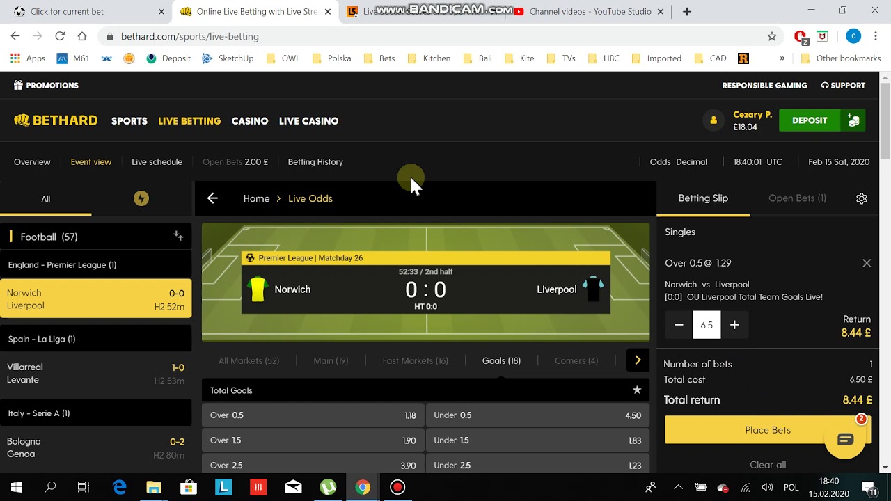 Bet Tip Part 4 Live Bet Done YouTube