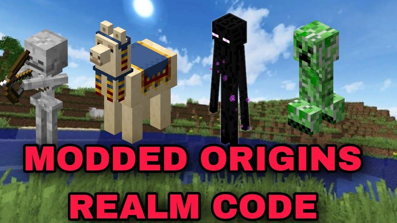 BEST MODDED ORIGINS REALM CODE FOR BEDROCK EDITION! - YouTube