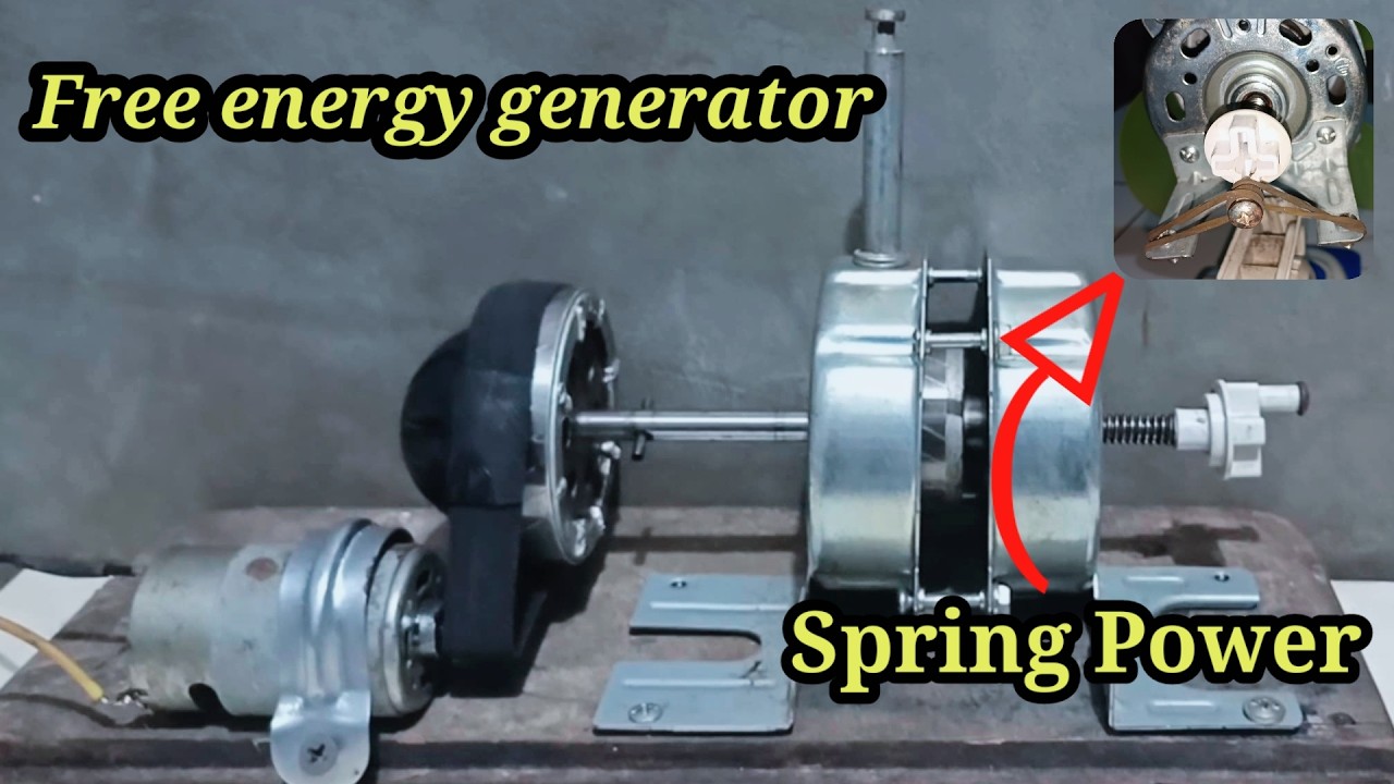 How to make a Spring power Generator - YouTube