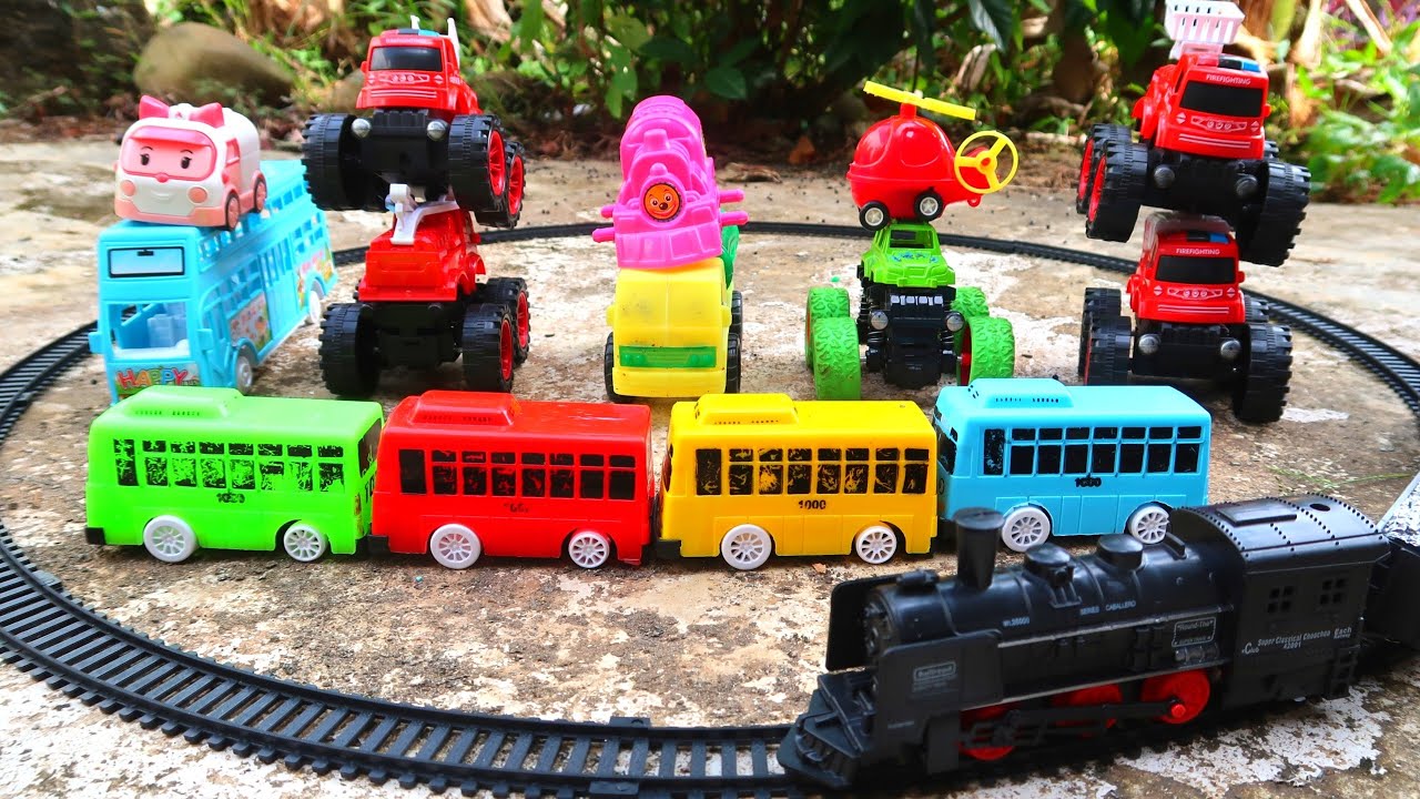 Menemukan Mainan Bus Tayo, Bus Rogi, Bus Gani, Bus Lani dan Mainan ...