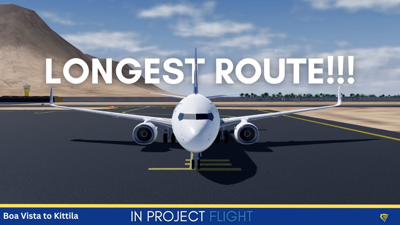 Flying The Longest Route Possible in Project Flight Roblox - YouTube