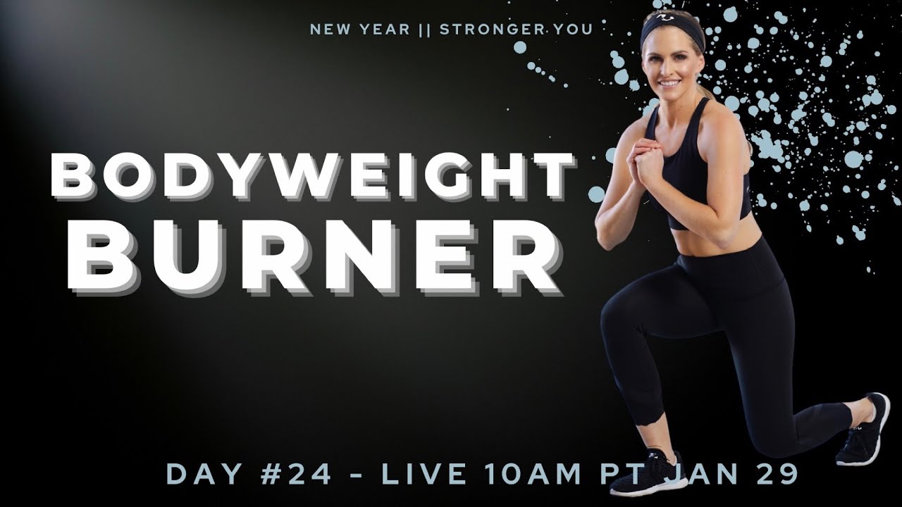 35 Minute BodyFit by Amy LIVE Bodyweight Burner Workout - YouTube