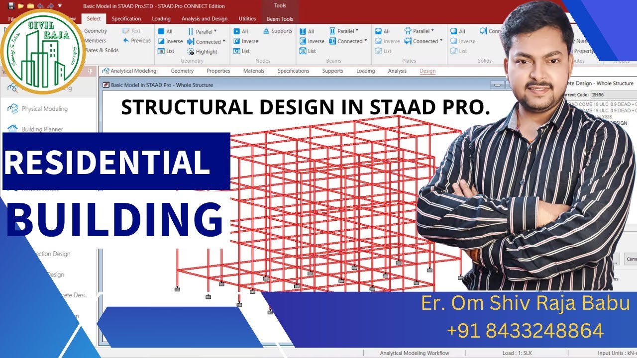 G+2 Building Design in STAAD Pro Connect Edition: Step-by-Step Guide ...