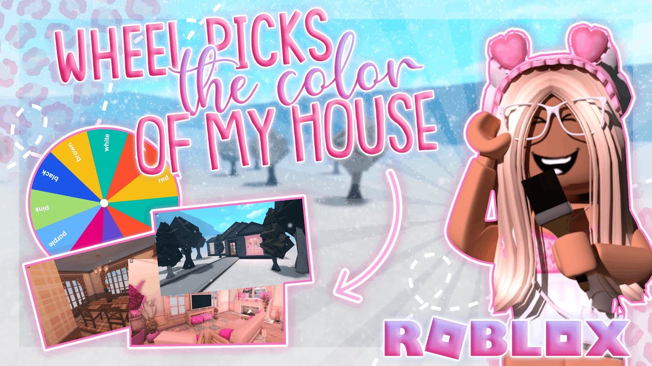 WHEEL picks the COLOR of my HOUSE | Roblox Bloxburg - YouTube