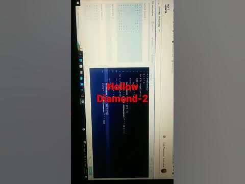 Hollow Diamond -2 python ccbp - YouTube