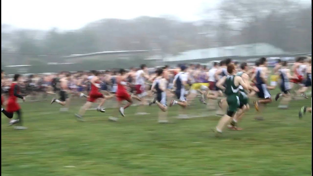 2009 MIAA Eastern Mass Cross Country - Boys D1 - Start - YouTube
