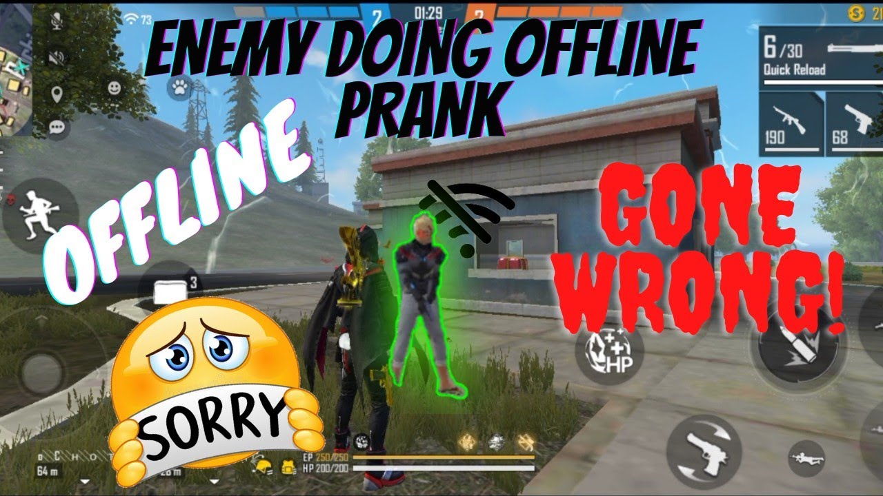 😫😖😩offline prank gone wrong😫😖😔|free fire | free fire whatsApp status - YouTube