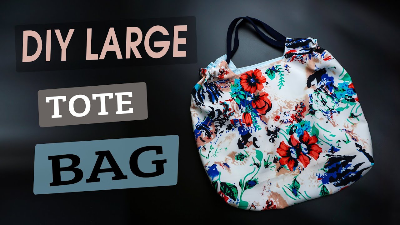 Make This Pretty DIY Fabric Tote Bag (Free Bag Pattern and Video ...