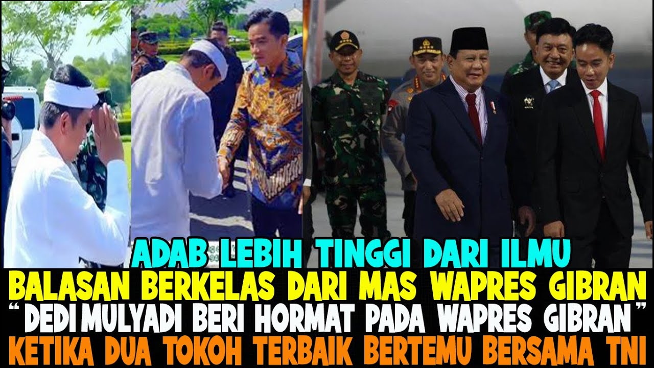 BALASAN BERKELAS WAPRES GIBRAN UNTUK PARA PURNAWIRAWAN SAMPAI DEDI ...