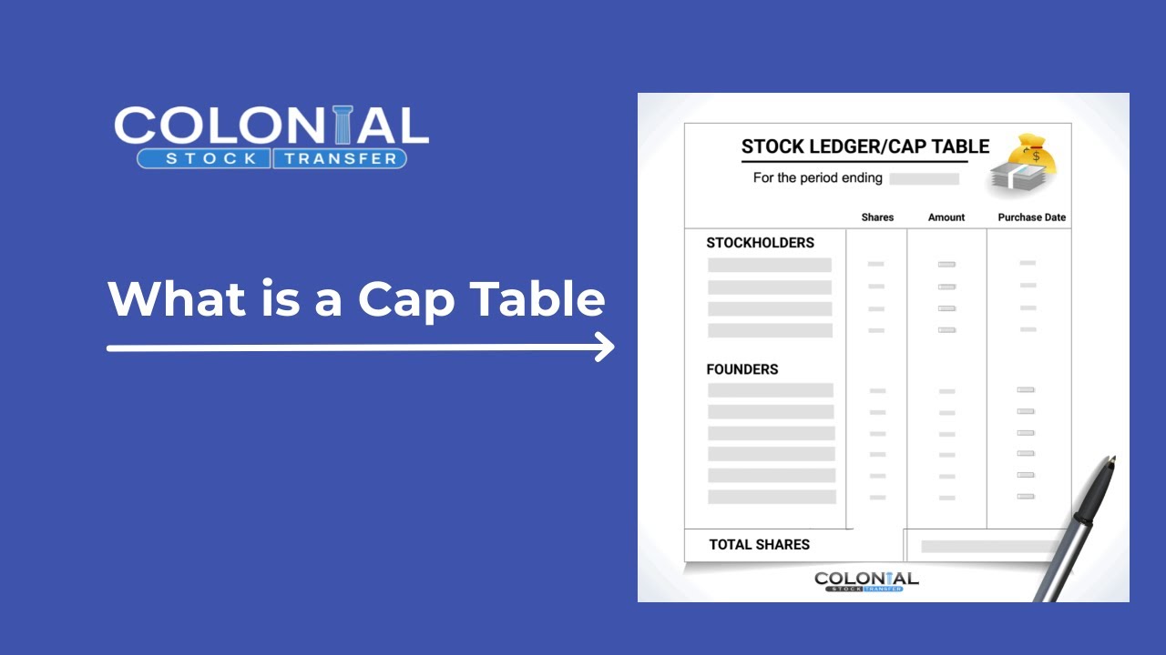 What is a Cap Table - YouTube