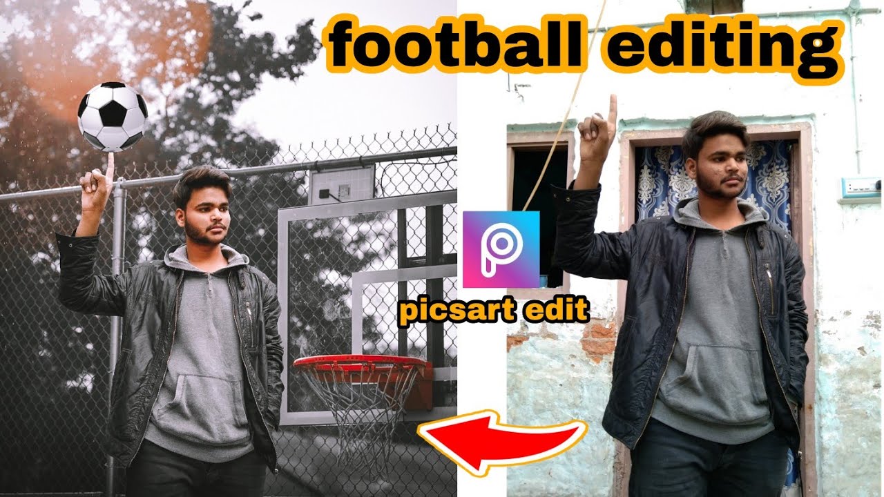 Picsart football concept photo editing tutorial ll Picsart football ...