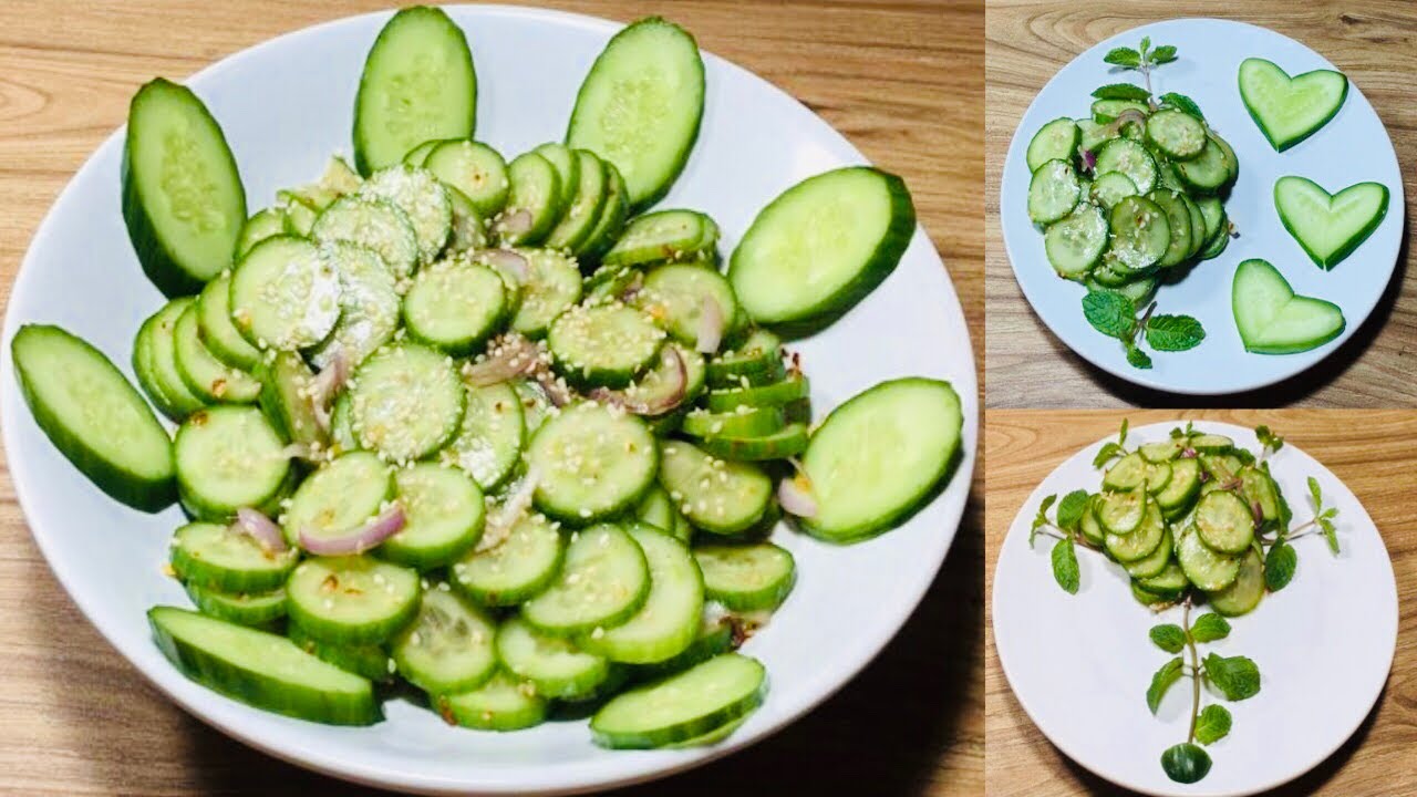 MAKE THIS CUCUMBER SALAD FOR BREAKFAST EVERY DAY!!! KEEPS YOUR GUT AND ...