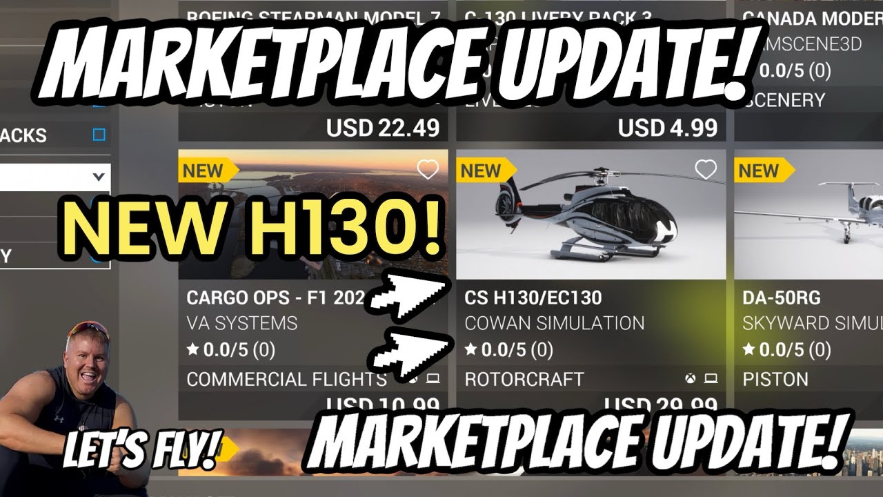 Marketplace Update! Microsoft Flight Simulator | New CS H130 Helicopter ...