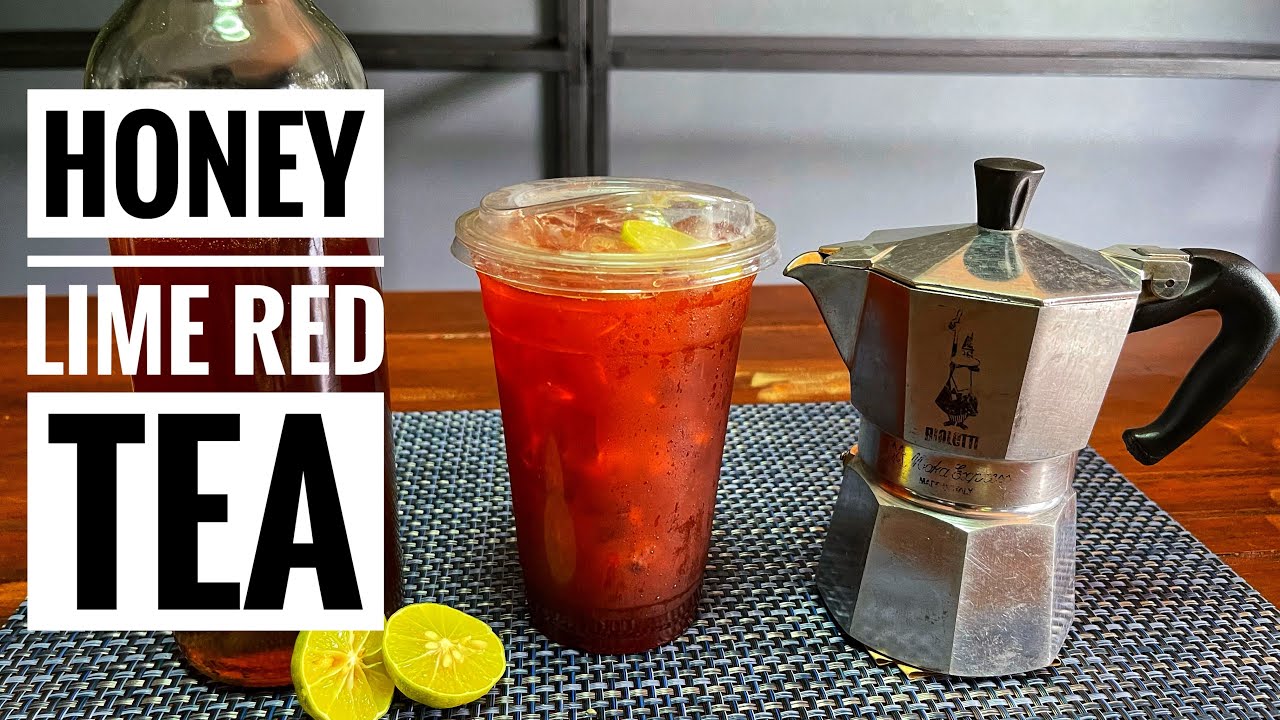 Lime Honey Red Tea Moka Pot (ชาไทยน้ำผึ้งมะนาว) สูตรขายดี - YouTube