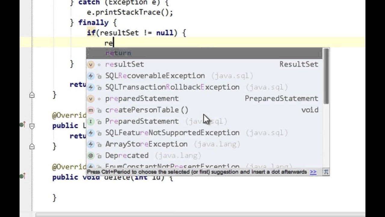 Java and JDBC tutorial #4: Select single value - YouTube