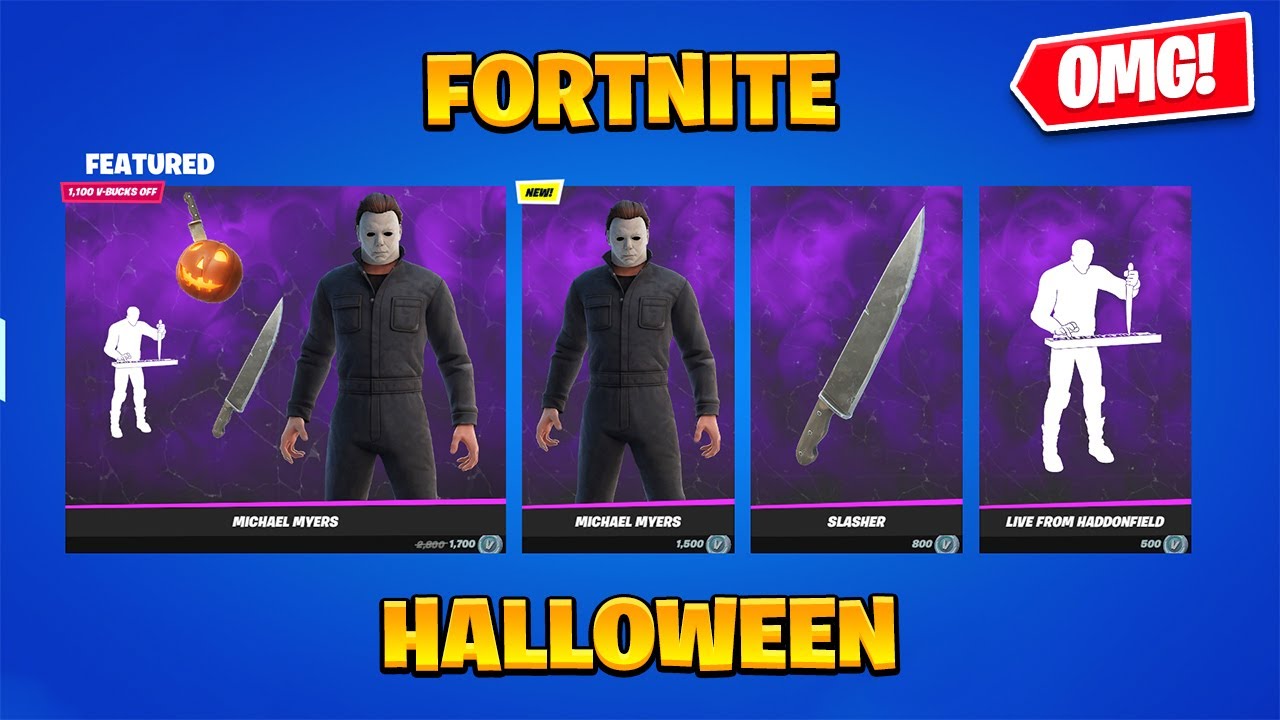 Fortnite X Michael Myers Halloween Item Shop Showcase Youtube